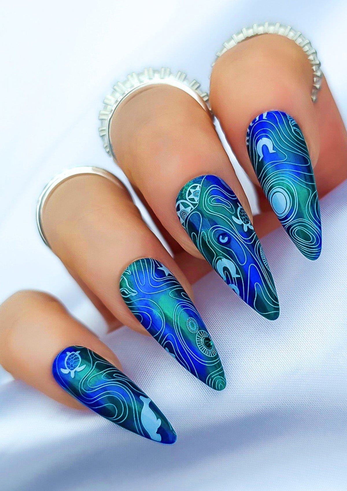 NAIL TRANSFER TATTOOS | TORRES STRAIT, SOLWATA | FULL COVER