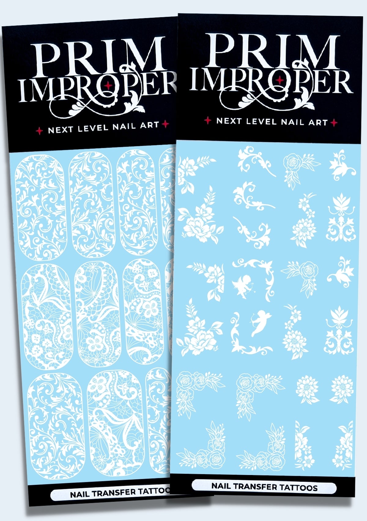 WEDDING NAIL TRANSFER TATTOOS | WHITE